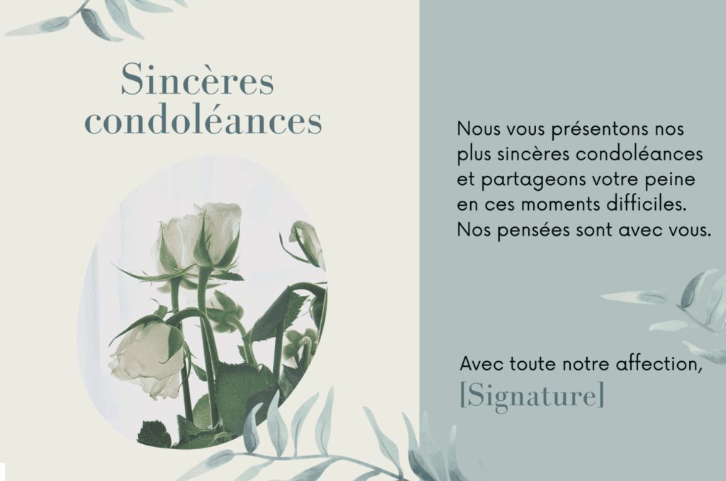 Condoléances Écrites : Exemples Touchants Pour Exprimer Votre Soutien ...