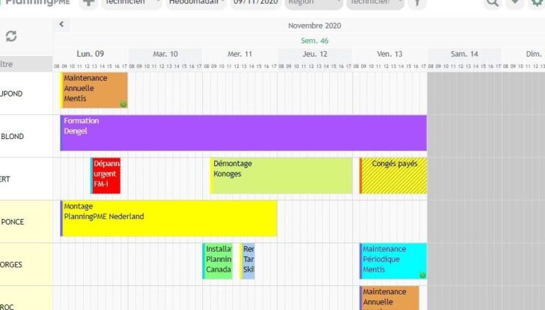 Exemple de Planning d'Intervention pour une Organisation Efficace ...