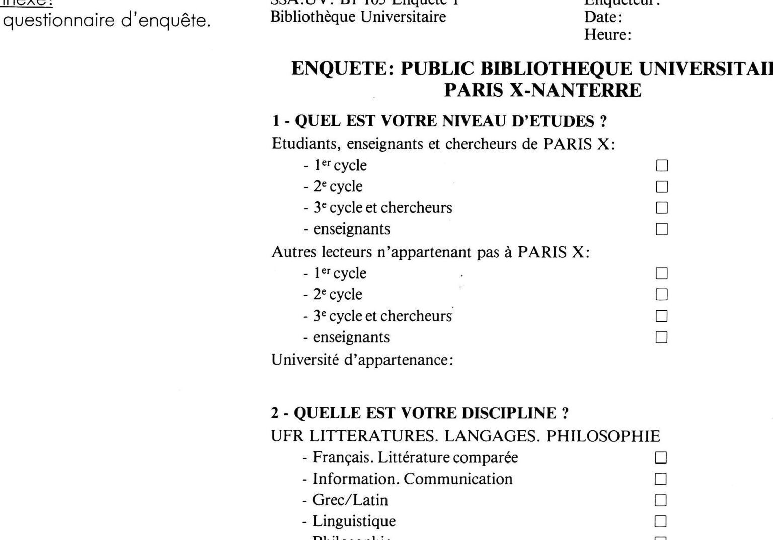 Exemple de Questionnaire d'Enquête Gratuit : Découvrez un Outil ...