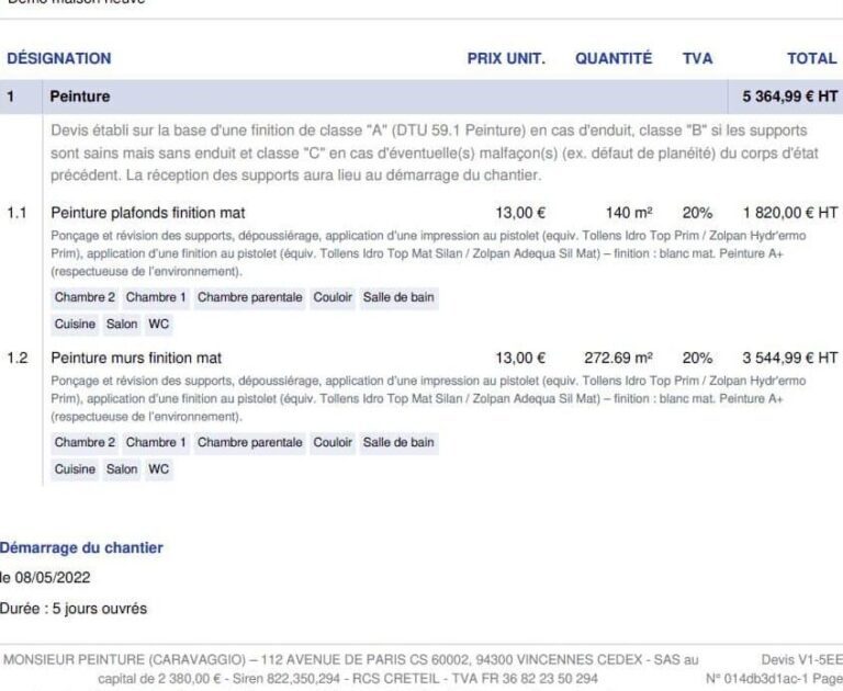 Exemple Devis Artiste : Comment Rédiger un Devis Irrésistible en 5 ...