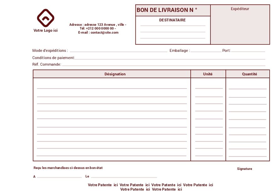 Exemple De Bon De Livraison : Guide Pratique Pour Simplifier Vos Envois ...