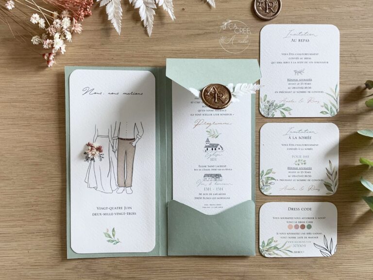 Exemple Faire Part Mariage Électronique : Créez Une Invitation Unique ...